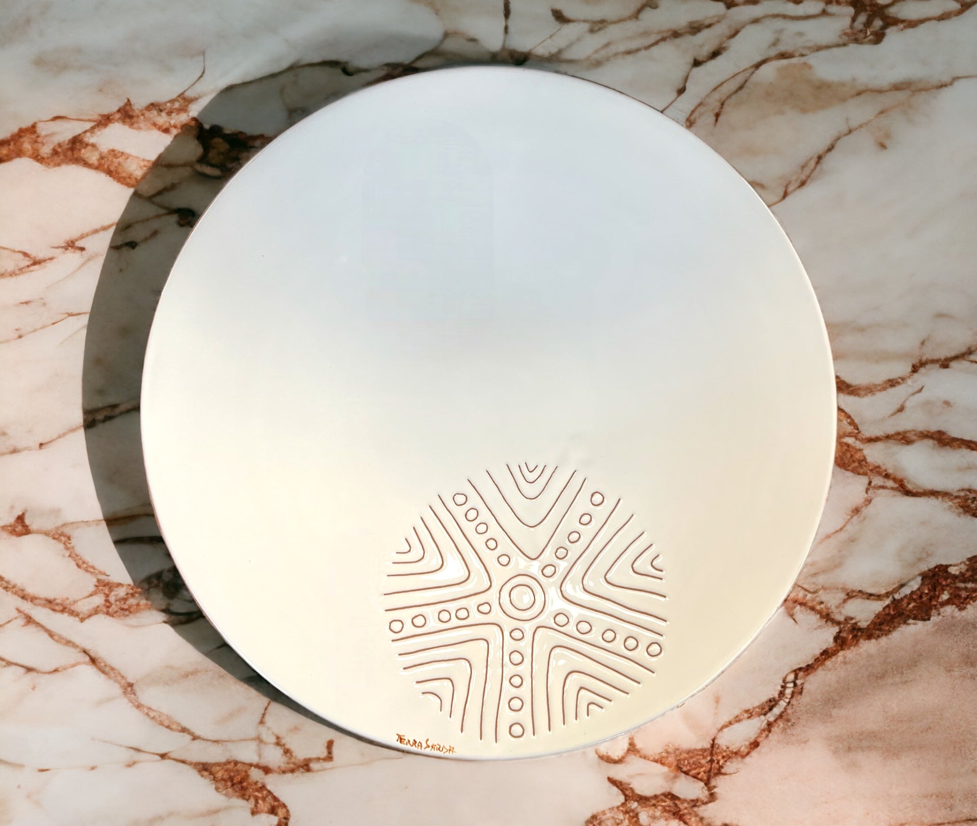 Centrotavola cm 38 linea Pintadera in ceramica sarda – Terra Sarda ...